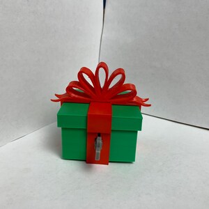3D Printed Lockable Present Ornament - Multiple Colors! - Etsy