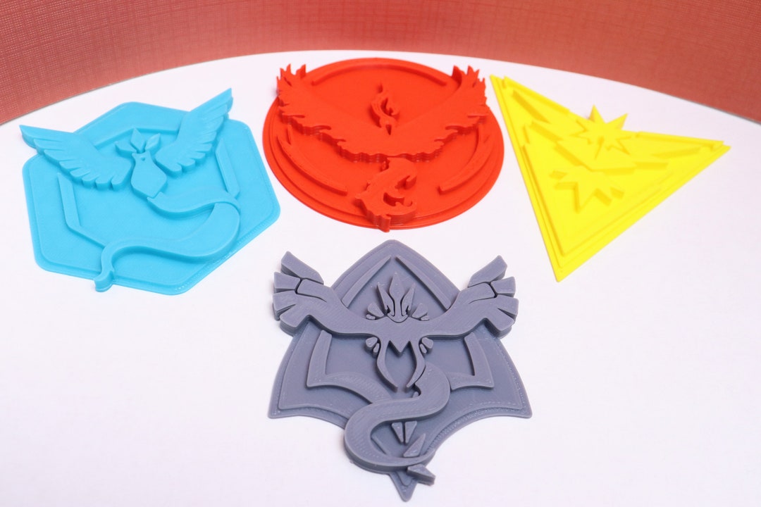 3D Printed Pokemon GO Team Badge | Harmony, Instinct, Mystic, and Valor ...