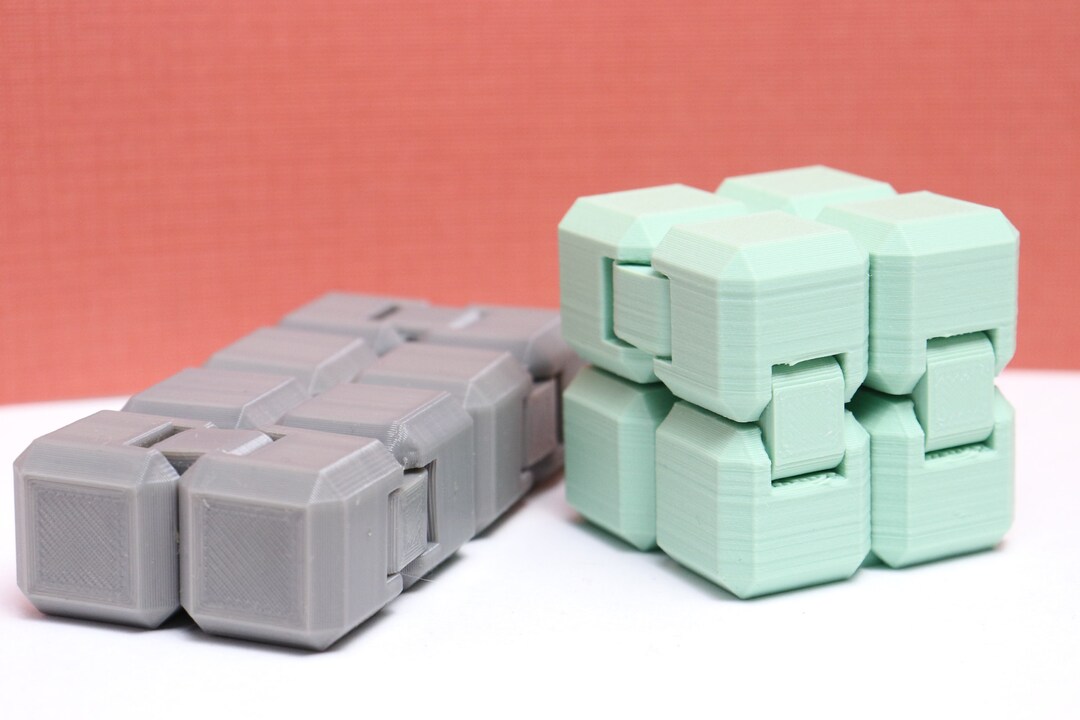 3D Printed Infinity Fidget Cube | Glow in the Dark Available ...
