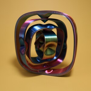 3D Printed Fidget Air Gyro Gimbal Toy | Color Changing Colors Available ...