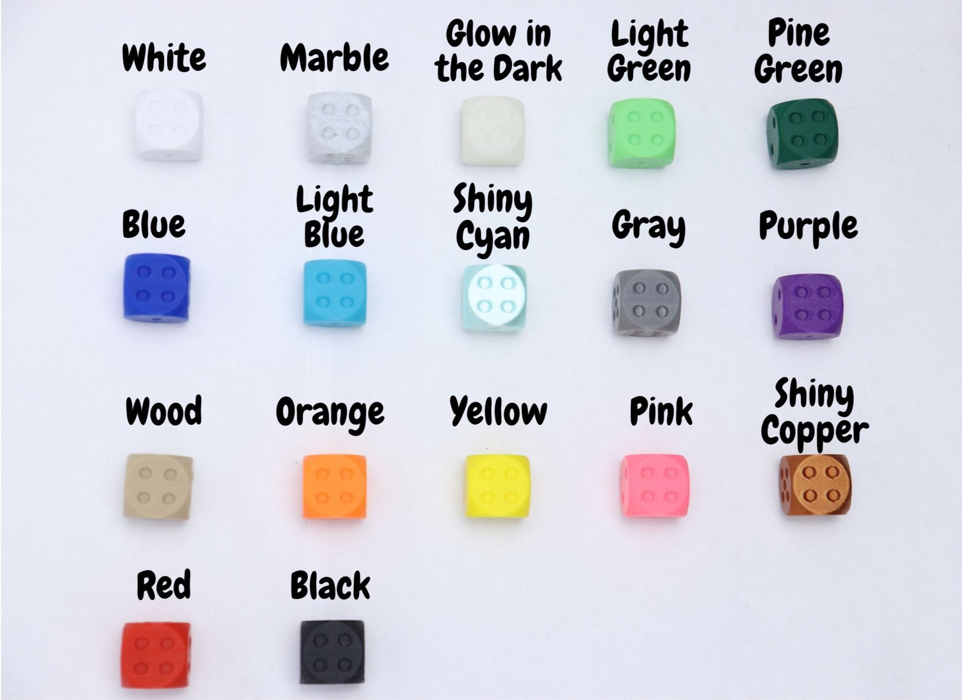 3D Printed Mini Cinder Blocks Set of 4 Multiple Colors - Etsy