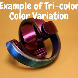 3D Printed Fidget Arc Gyro Gimbal Toy | Color Changing Colors Available ...