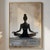 Yoga Meditation Print, Zen Wall Art, Minimalist Yoga Pose Silhouette ...