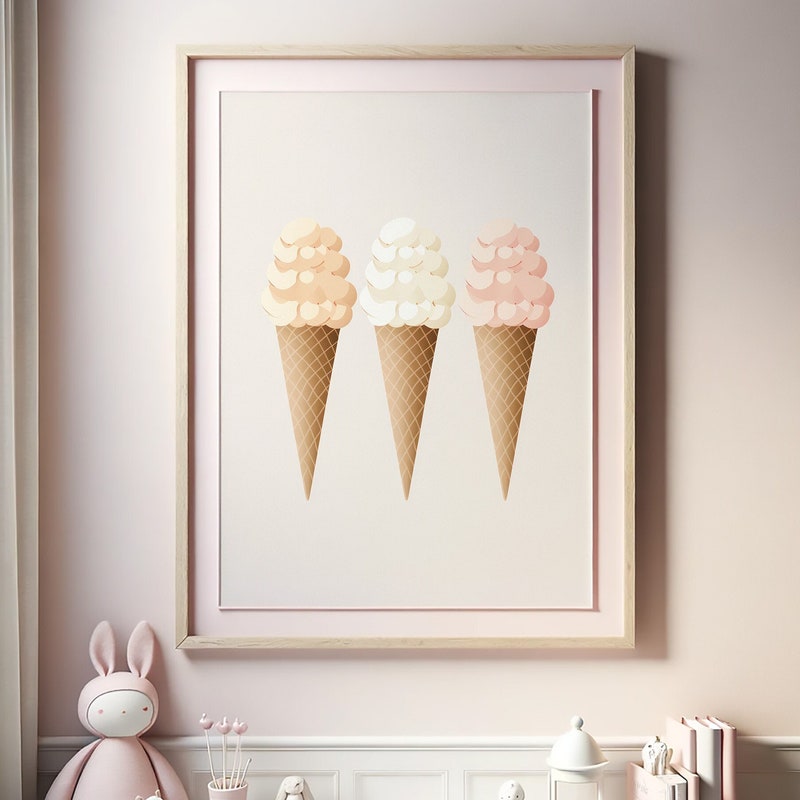 Ice Cream Artwork - Etsy