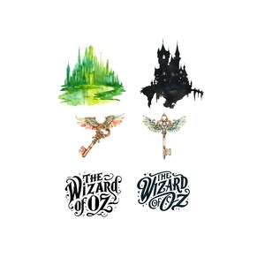 The Wonderful Wizard of Oz by L. Frank Baum Watercolor Clipart, 30 ...