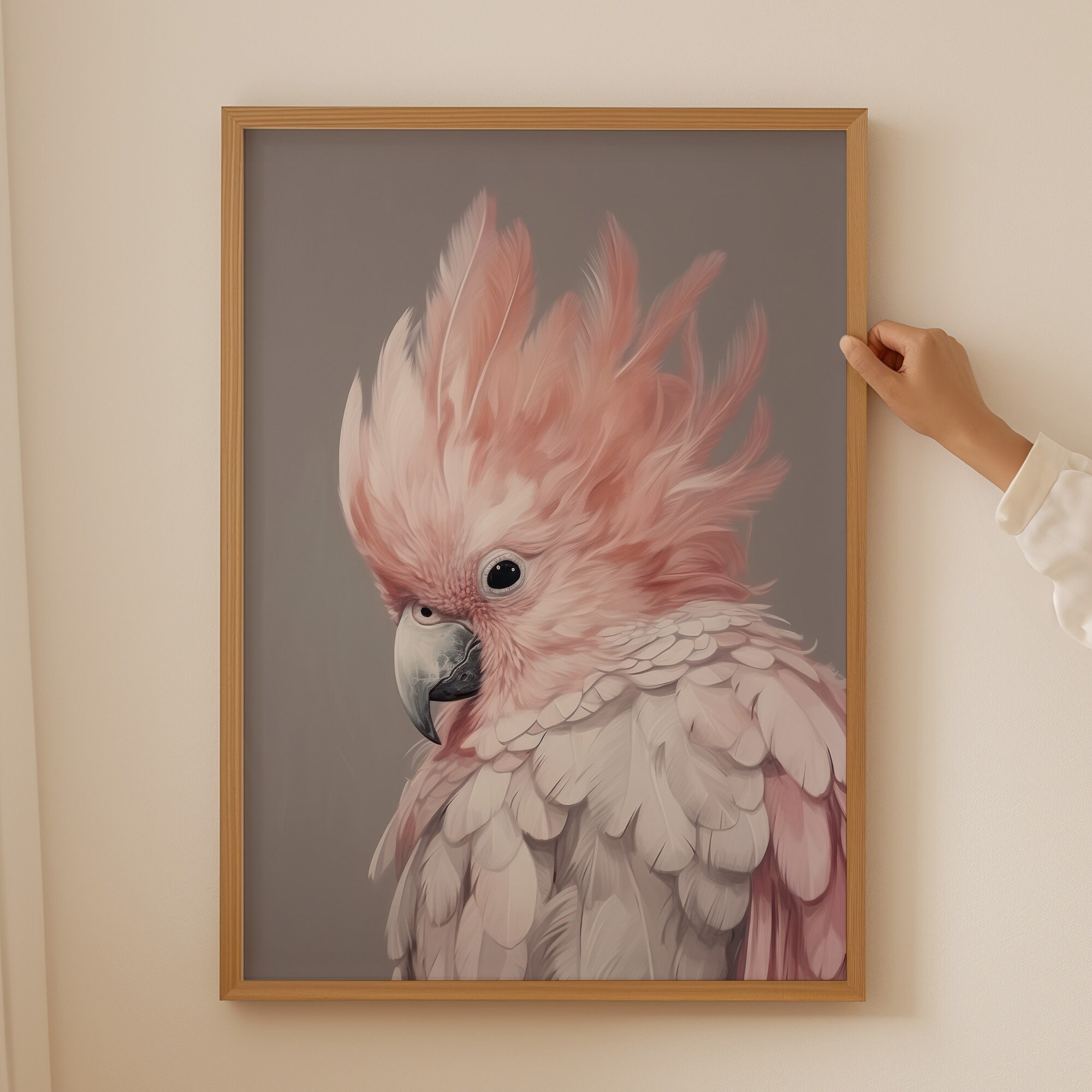 Pink Cockatoo Art Print, Perfect for Kids' Rooms and Nurseries ...
