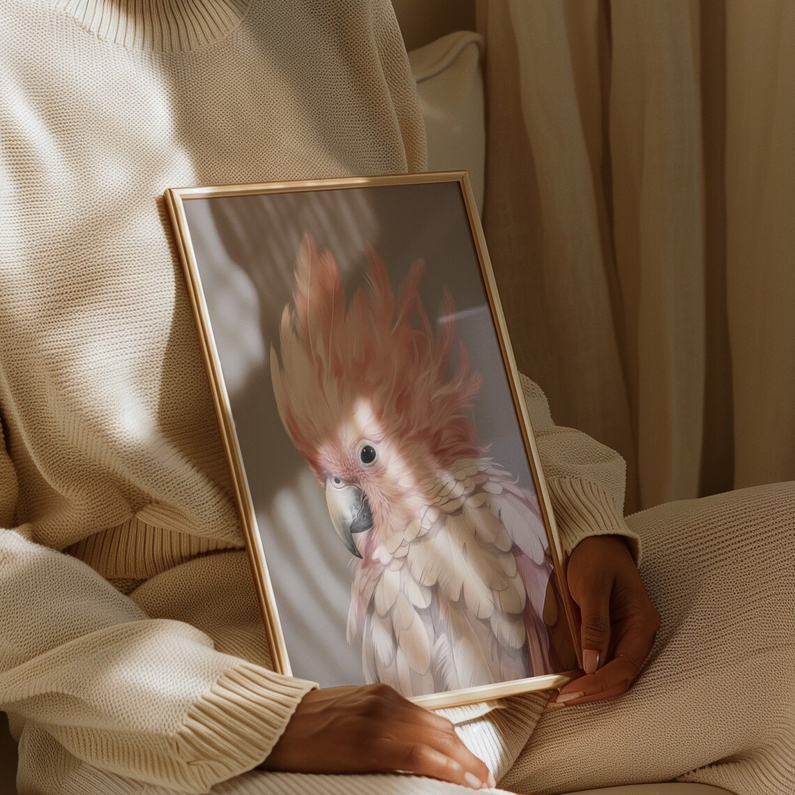 Pink Cockatoo Art Print, Perfect for Kids' Rooms and Nurseries ...