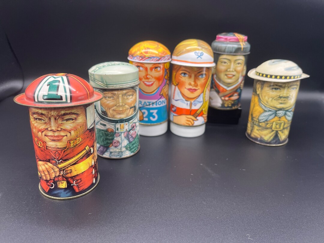 Unique Cap Tins Tin Box Company Collectible Lidded Storage Canister ...