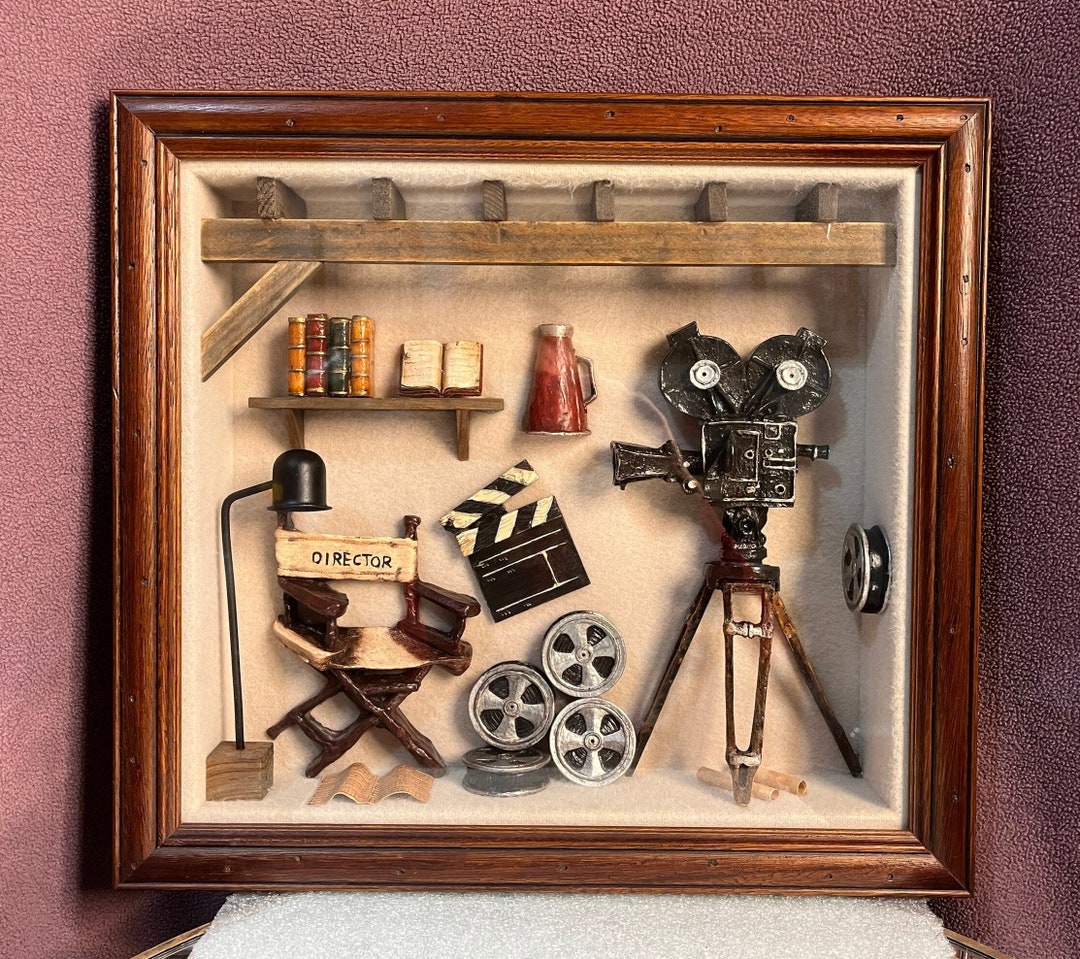 Movie Director Shadow Box: Vintage Film Set Wall Decor - Etsy