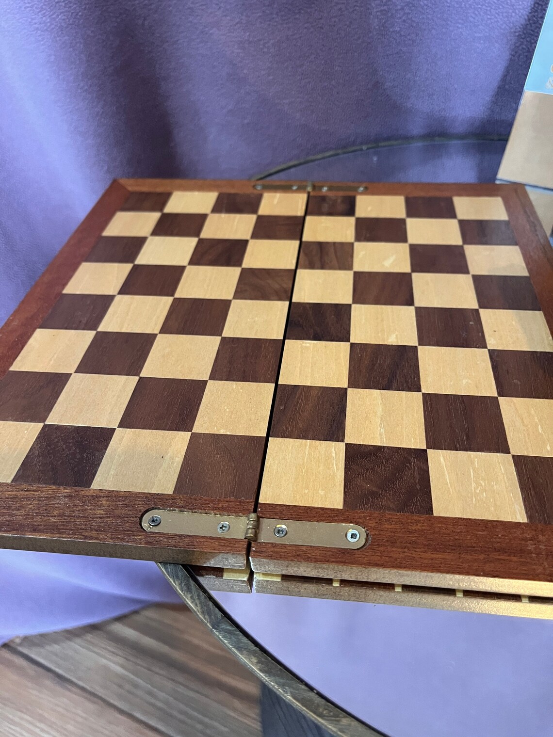 Travel Levenger© Lucky 7 Wooden Game Box 2002 Backgammon - Etsy