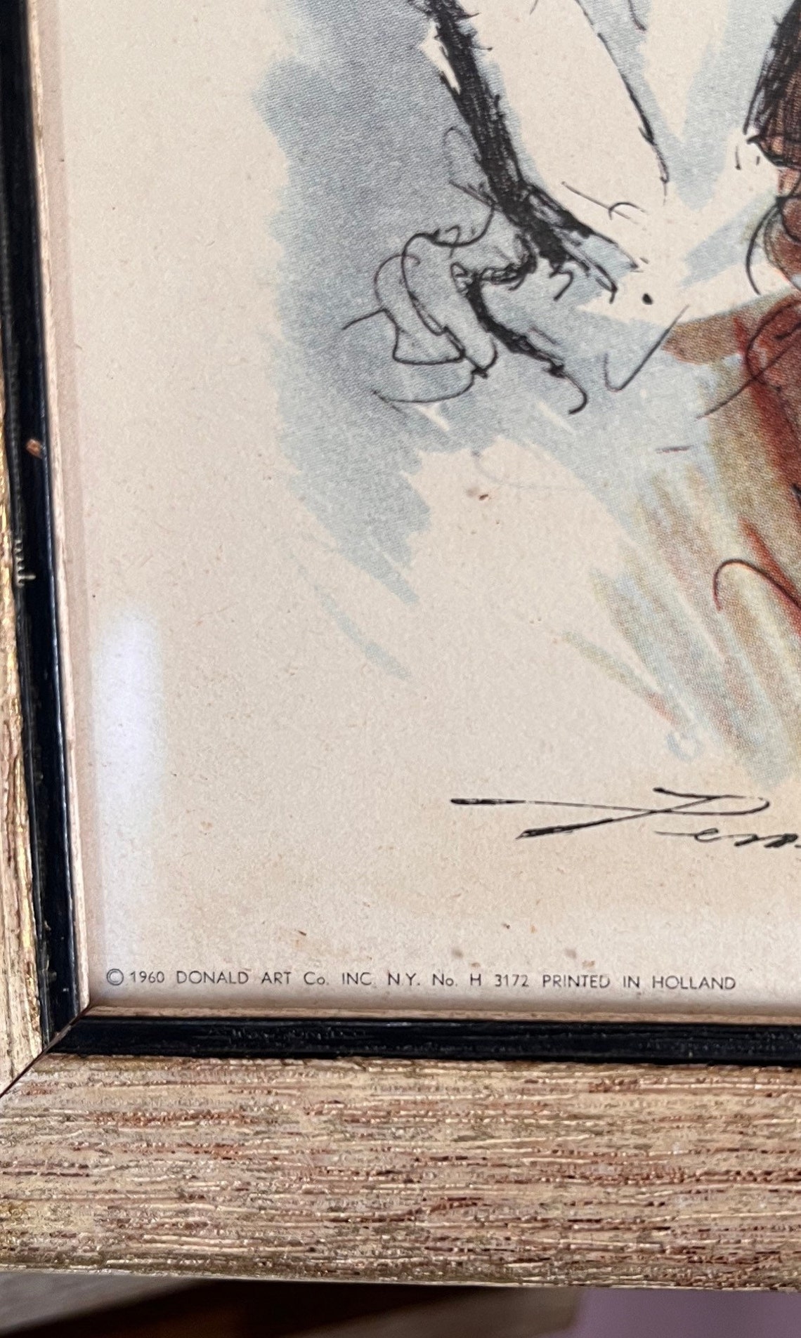 Clown Lithograph's by Artist Pender Shumaker Framed Art - Etsy