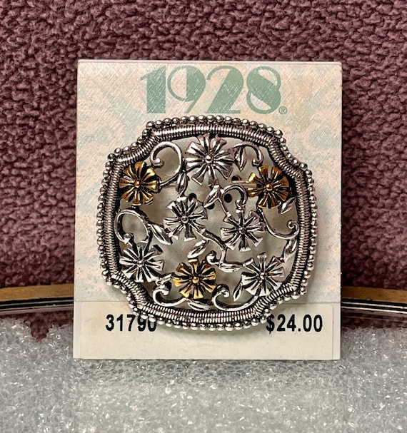 vintage 1928 brooch gold - Gem