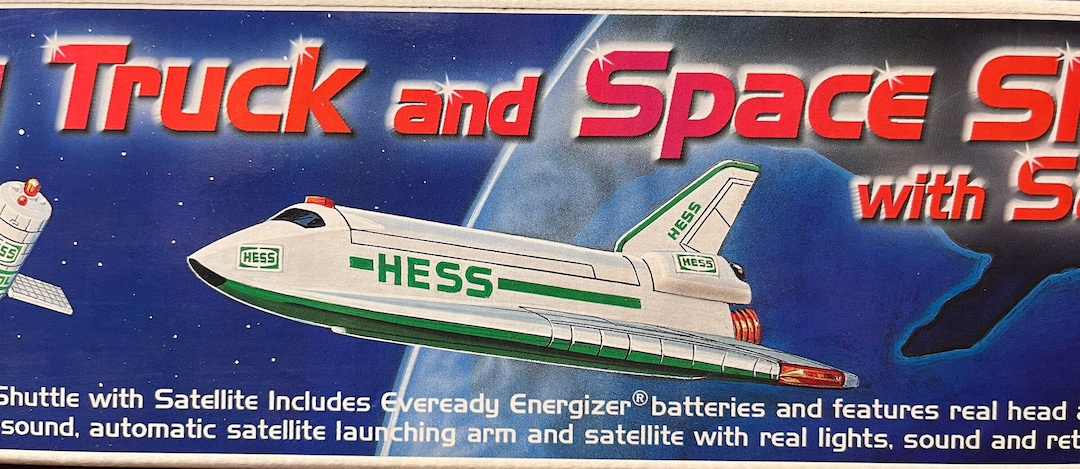 1999 Hess Truck & Space Shuttle With Satellite - Collectible Toy - Etsy
