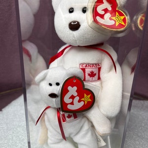 Vintage Ty Beanie Baby Maple Bear Set: Canada Patch Flag, MWMTMQ - Etsy