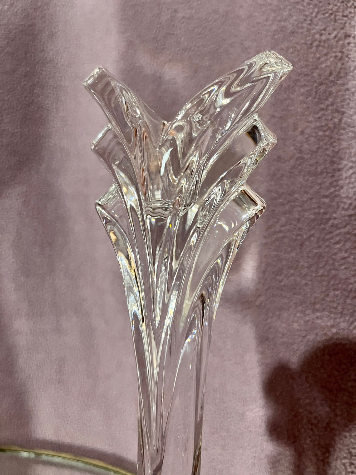 MIKASA Crystal Art Deco Three Piece Lighting LOT Mikasa - Etsy