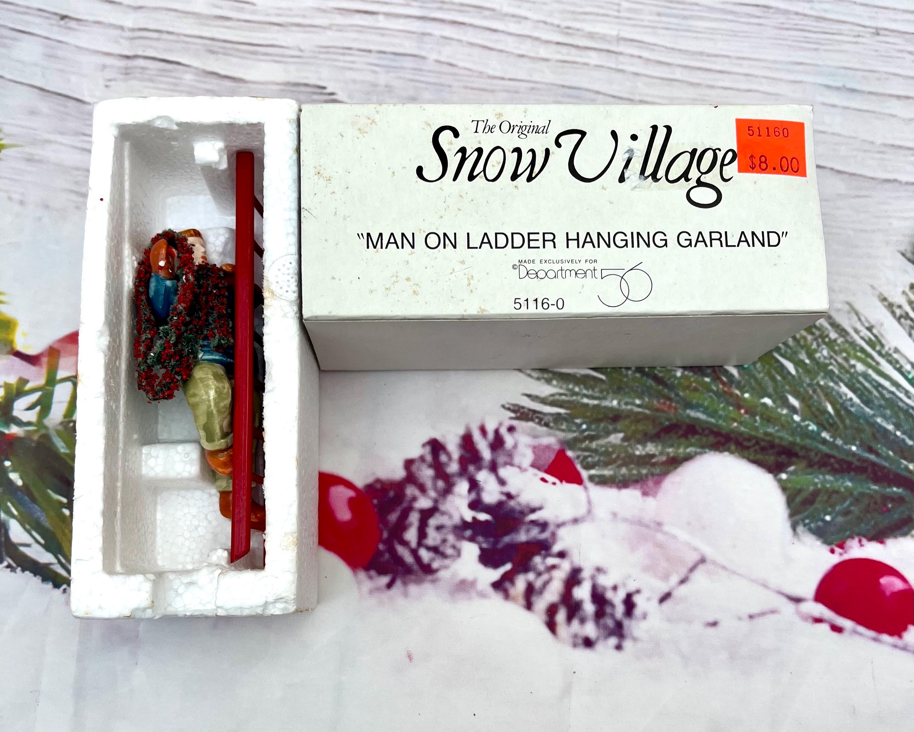 Department 56 Lighted Snow Village and Accessories: Firehouse & Main St ...