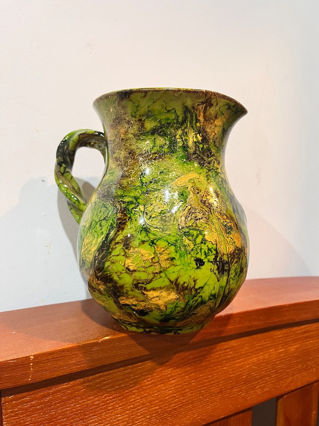 Krystlekreated Vintage Pitcher Made in Italy Original Design, Upcycled ...