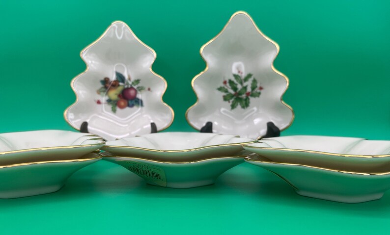 NEW Lenox Dimension Collection Holiday Tartan Candy Dishes - Etsy