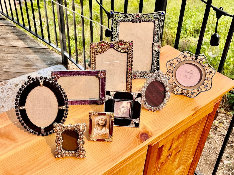 Vintage Picture Frames Enamel Photo Frames Antique Frames - Etsy UK