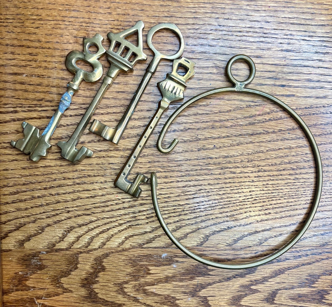 Skeleton Keys Solid Brass Home Decor Made in India, Wall Decor, Rustic ...