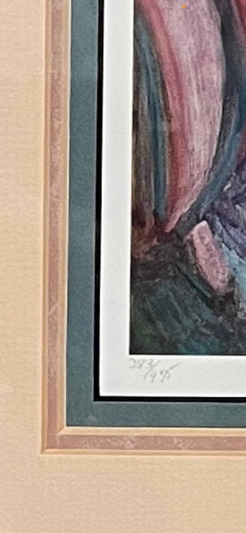 Barbara A Wood Lithograph: Pensive Woman, Signed & Numbered, Framed ...
