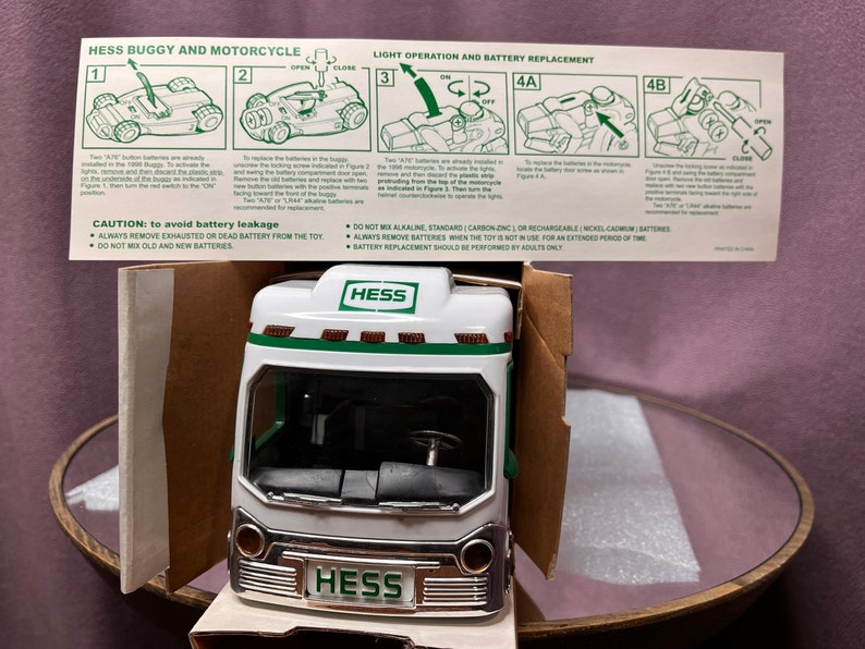 NEW ©1998 Hess Recreation Van With Dune Buggy and Motorcycle - Etsy