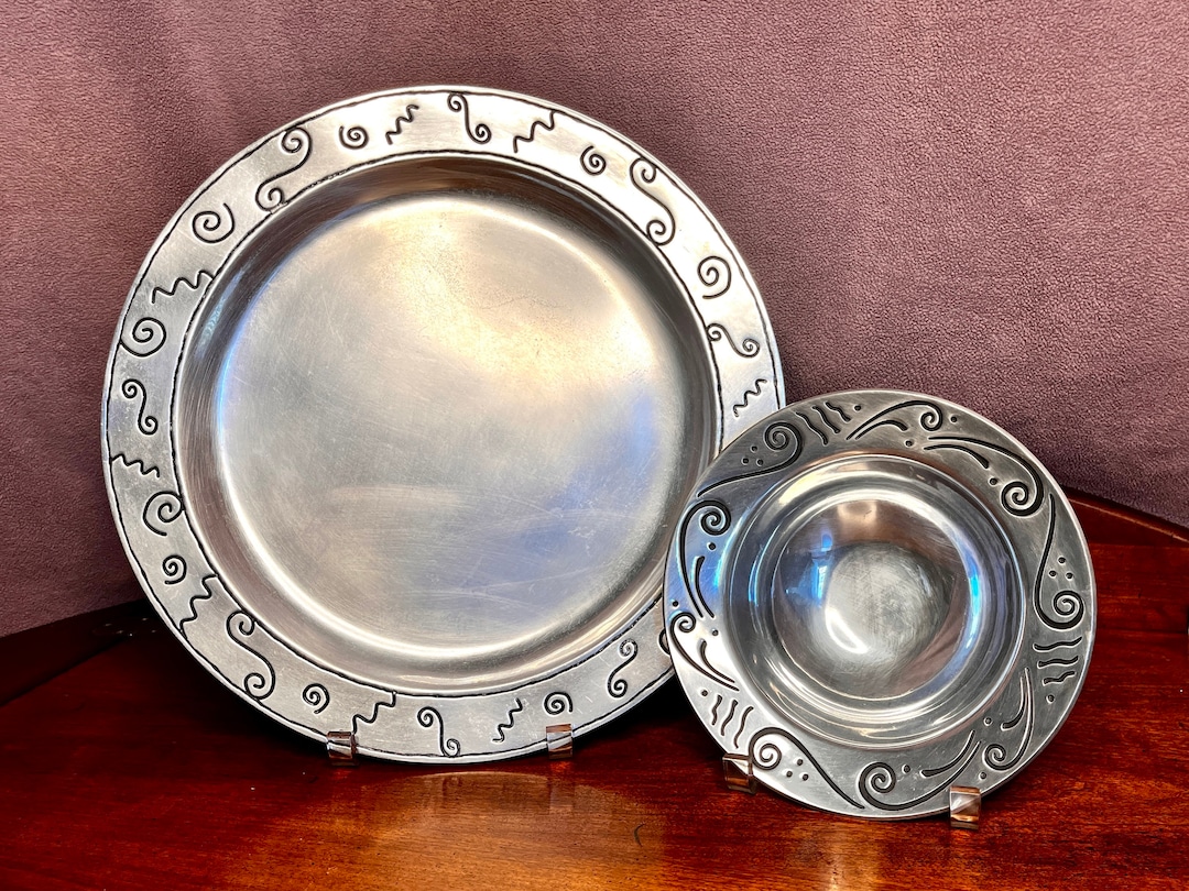 Vintage Wilton Armetale Serving Platter, Armetale Platter Pewter ...