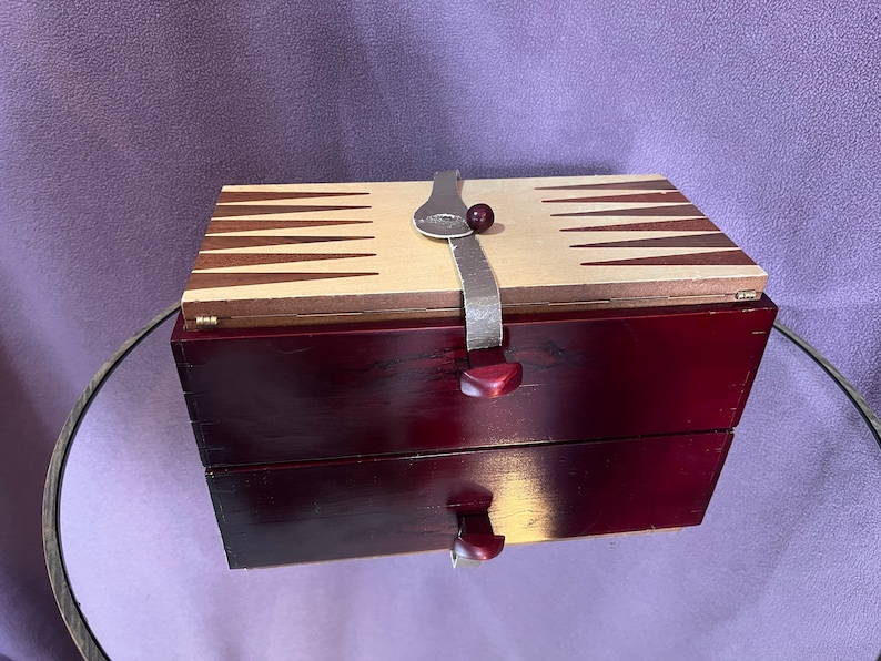 Travel Levenger© Lucky 7 Wooden Game Box Wood Travel - Etsy