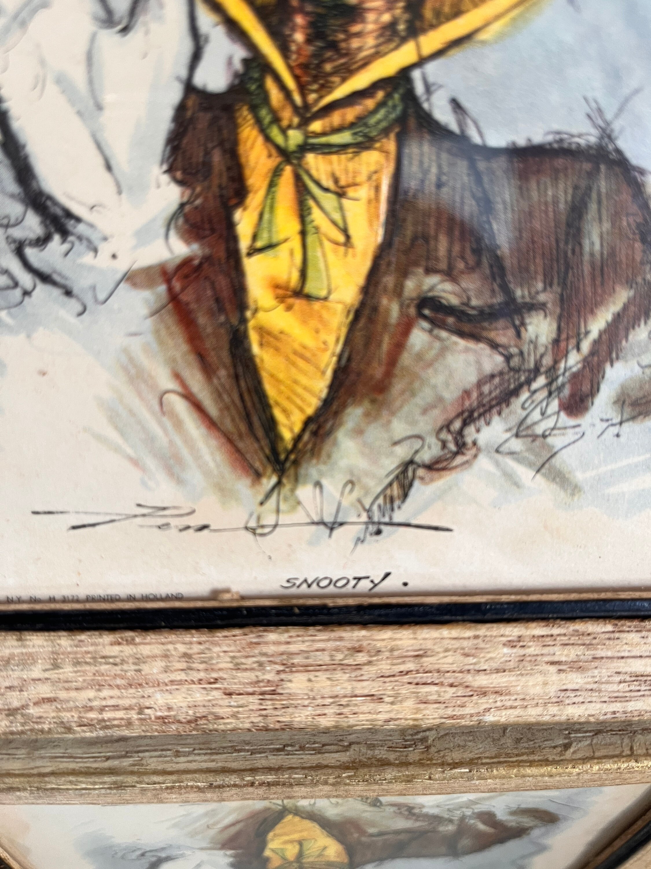 Clown Lithograph's by Artist Pender Shumaker Framed Art - Etsy