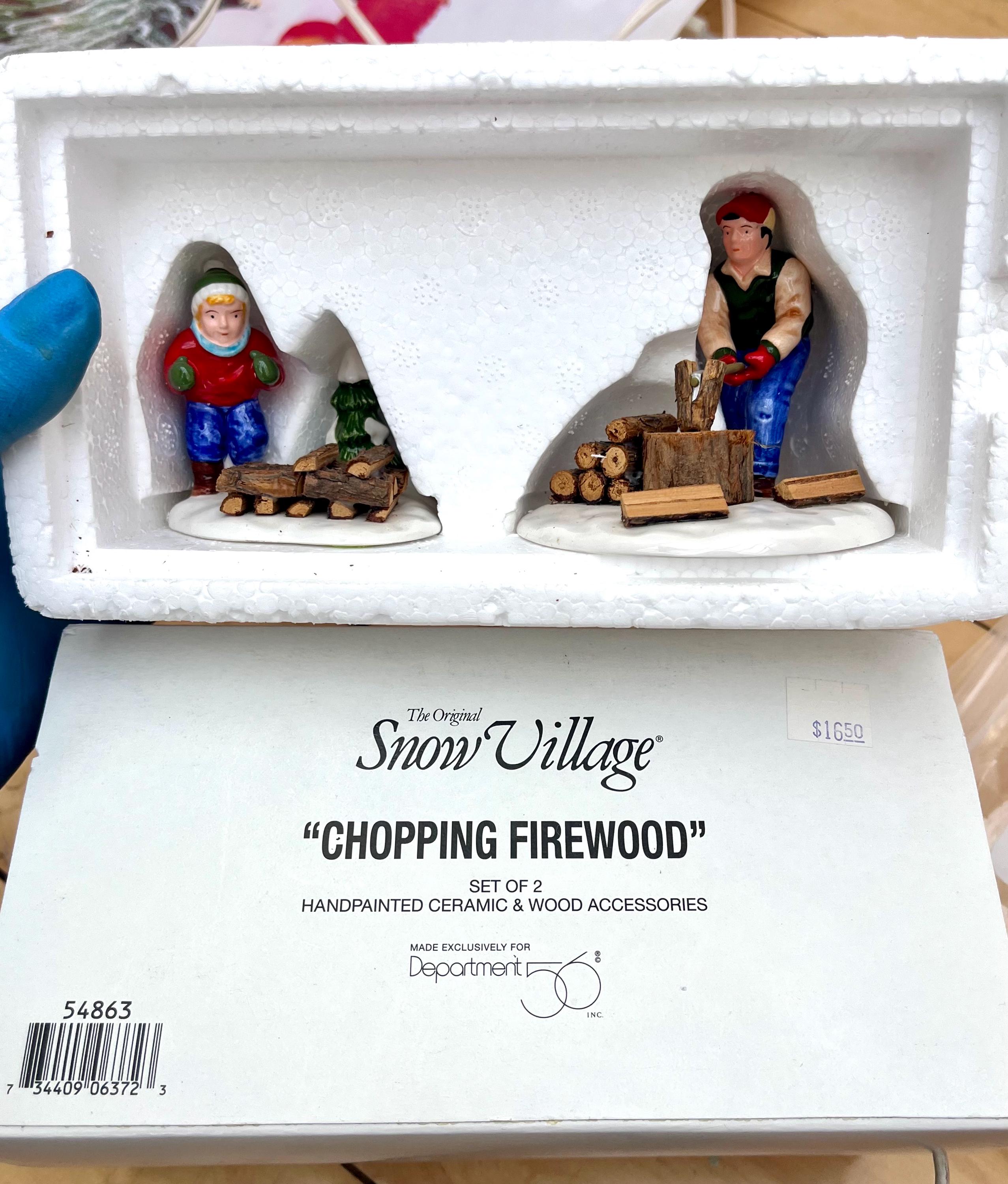Department 56 Lighted Snow Village and Accessories: Firehouse & Main St ...
