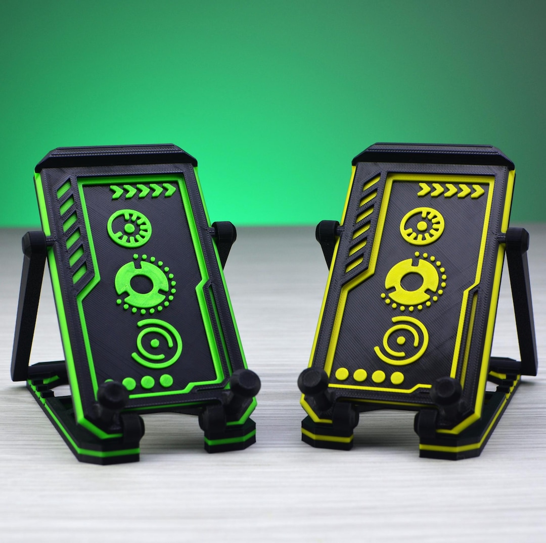 Cyberpunk Phone Stand – Futuristic Mobile Stand, Foldable & Adjustable ...