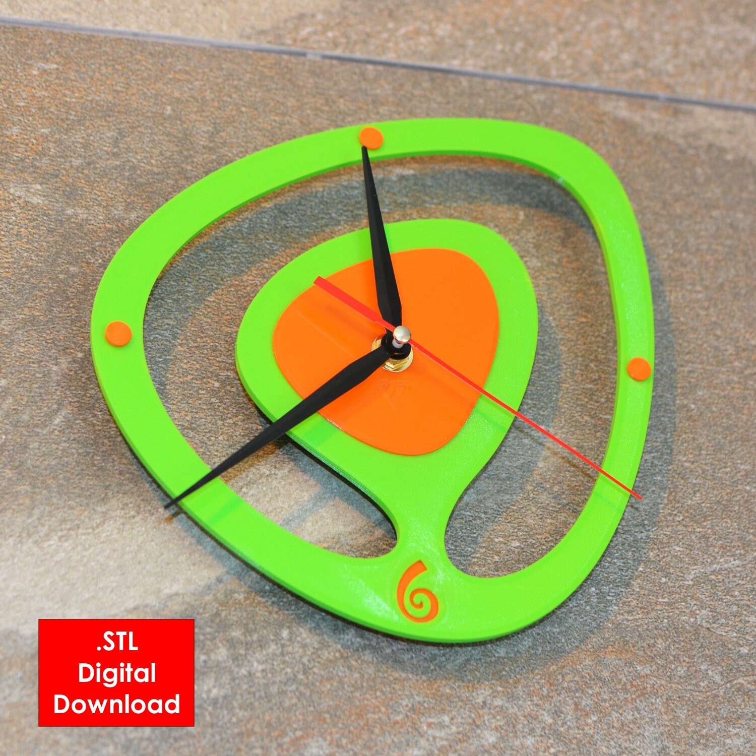 Designer Wall Clock, Instant Download, STL Files for 3D Printing - Etsy