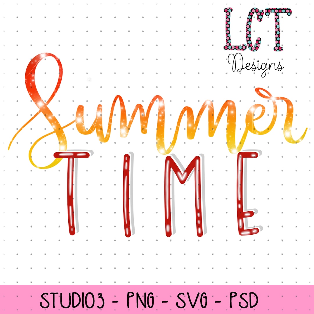 Summertime SVG, Summer Print and Cut, Word Love Svg, Cheap Cricut File ...