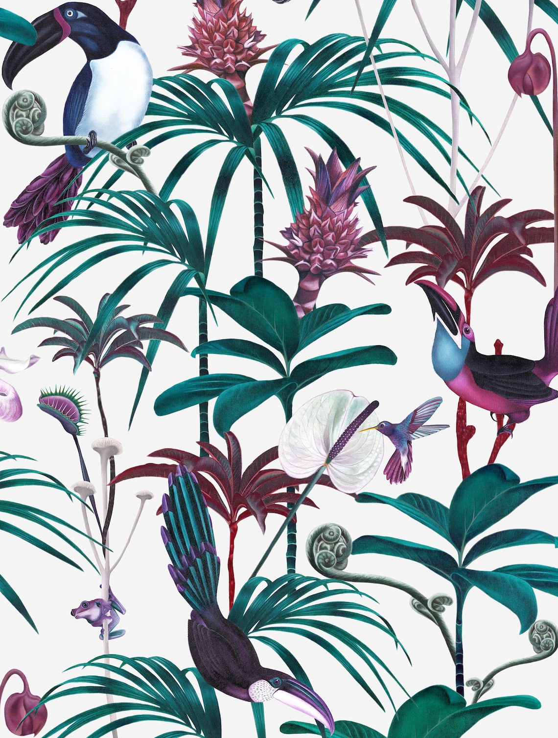 Witch and Watchman Xanadu Light Wallpaper | Luxury Tropical Wallpaper ...