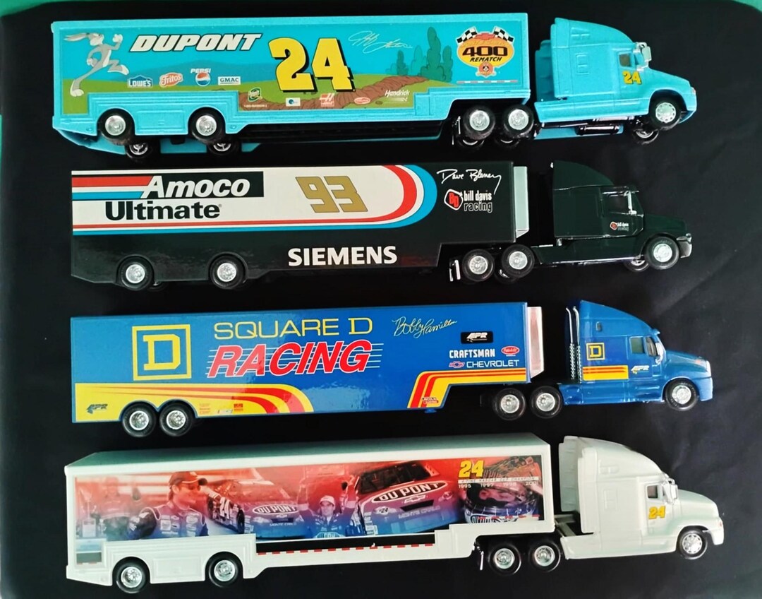 4 NASCAR Semi-trailers. Vintage. Late 90's to Early 2000s. - Etsy