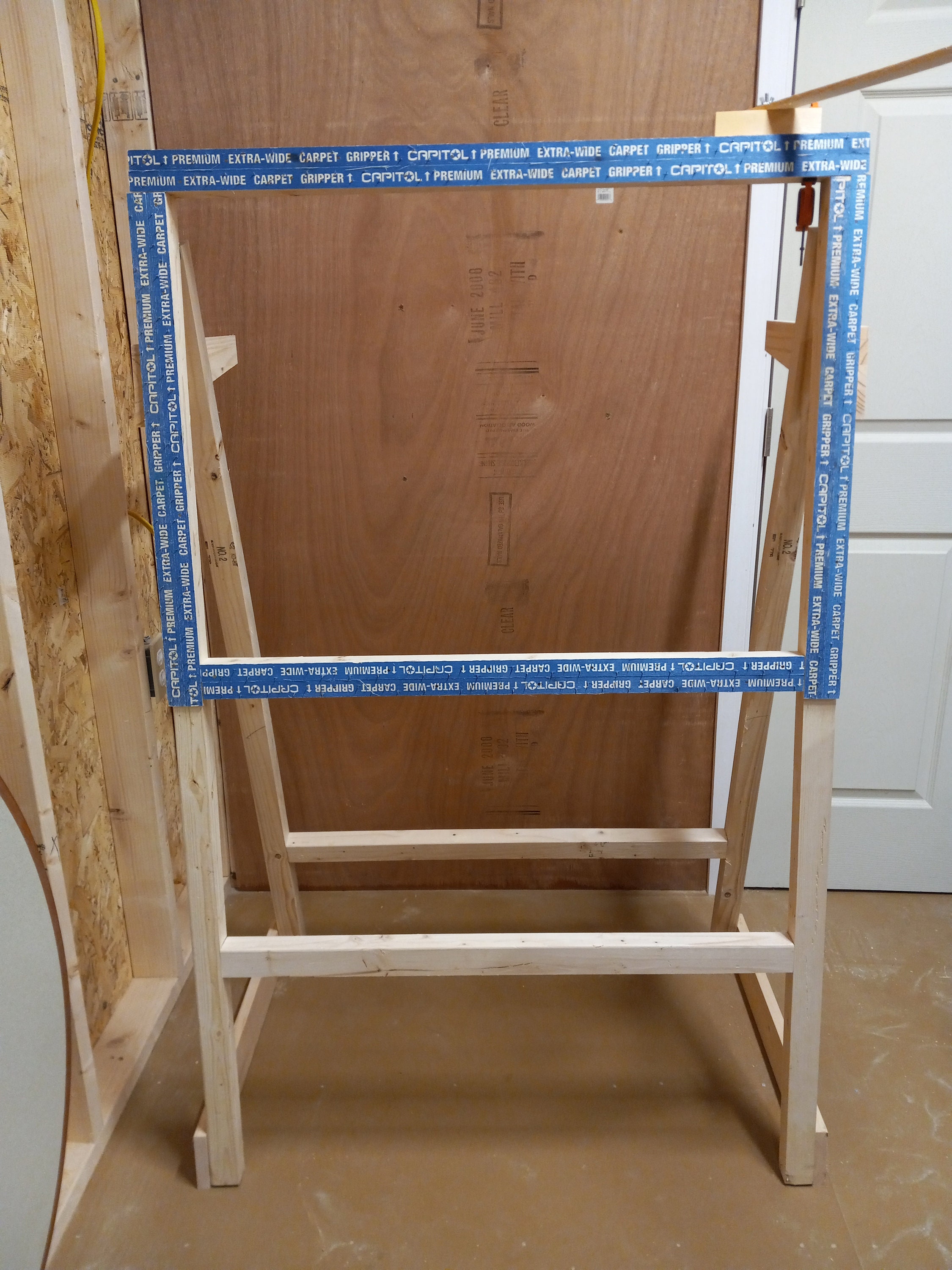 Wooden Free-standing Mini Folding Frame for Small Rugs Tufting Three ...