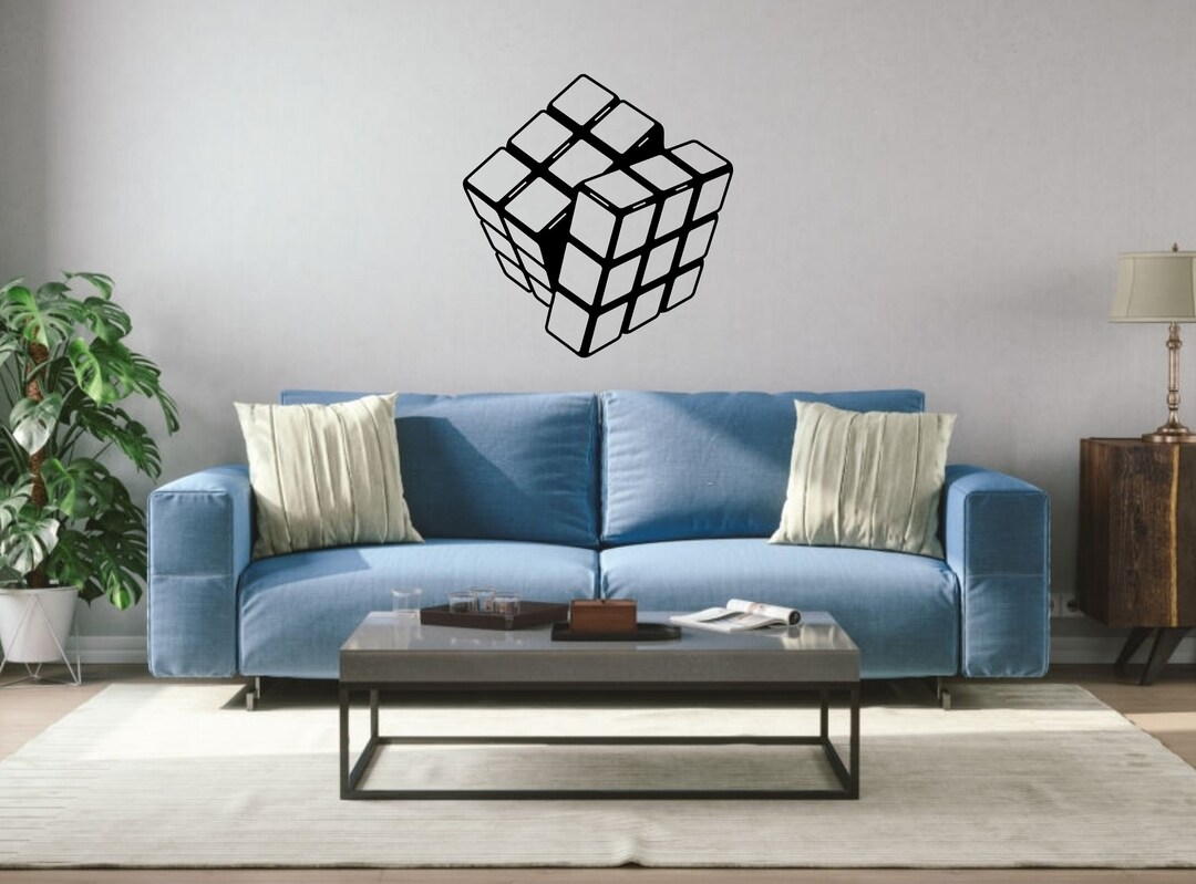 Rubiks Cube Wall Decoration, 3D Wall Art, Children's Wall Decoration ...