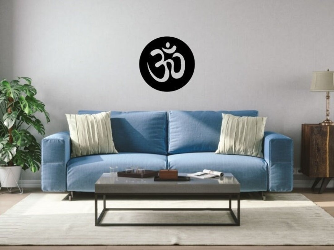 Aum Wall Decor, Ohm Mantra Wall Art, Wood Wall Art Interior Decoration ...