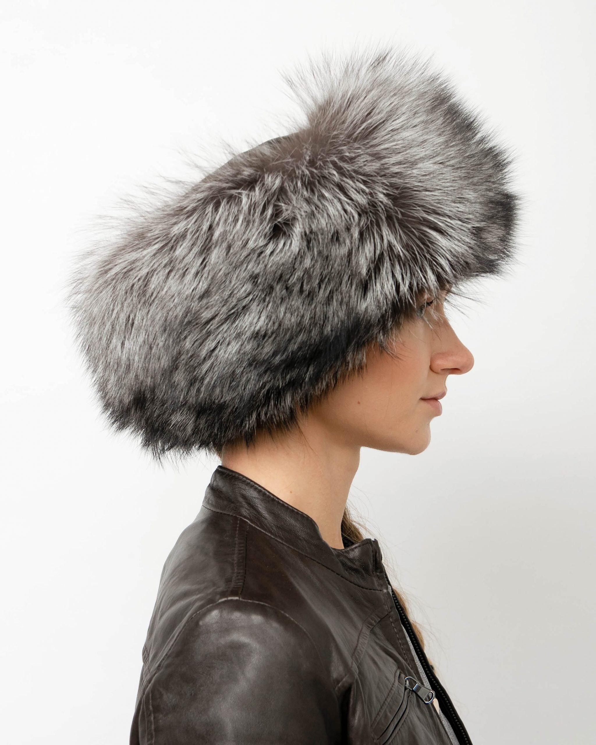 Women's Silver Fox Fur Hat, Saga Furs, Top Quality - Etsy