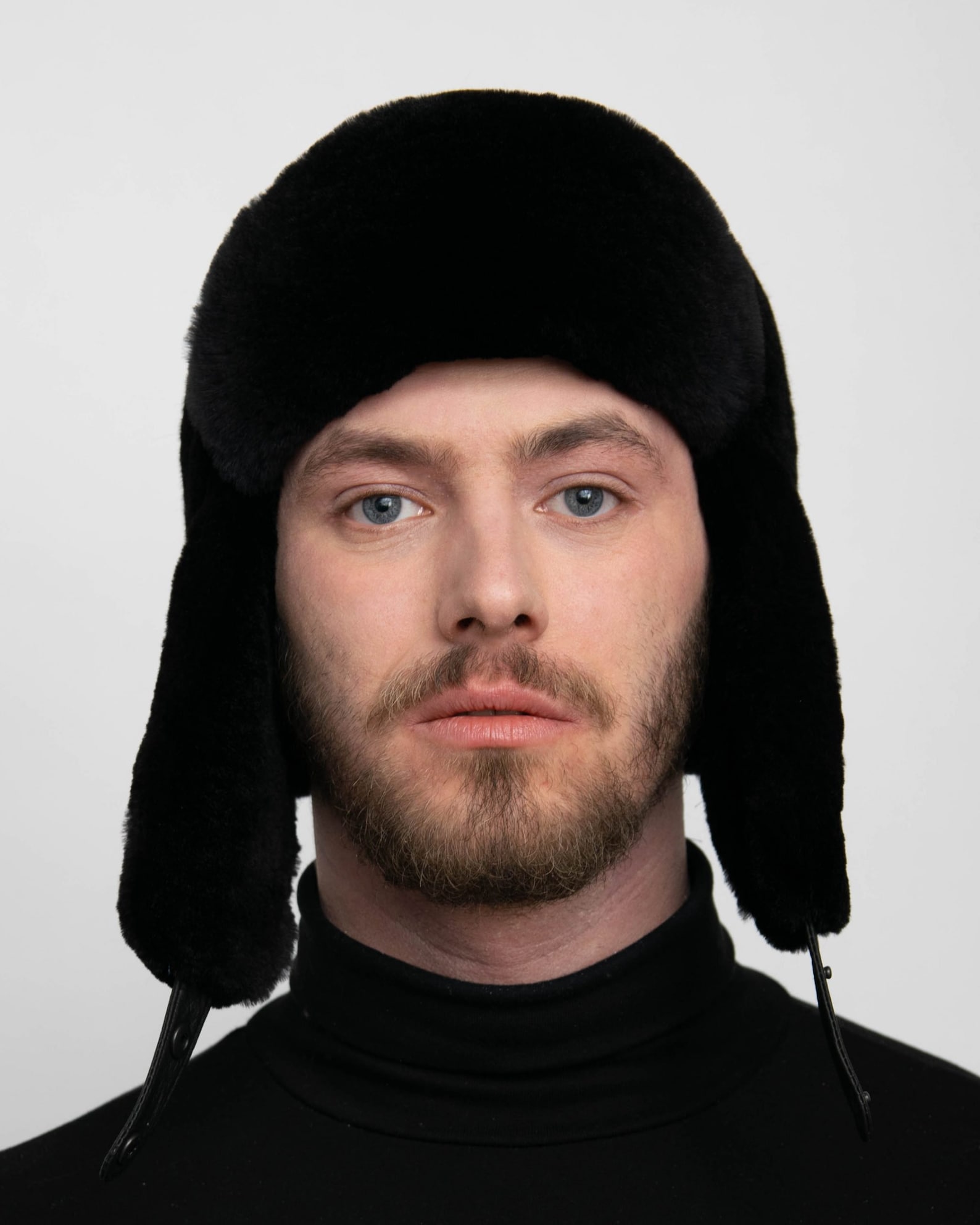 Men's Black Beaver Full Fur Trapper Hat - Etsy UK