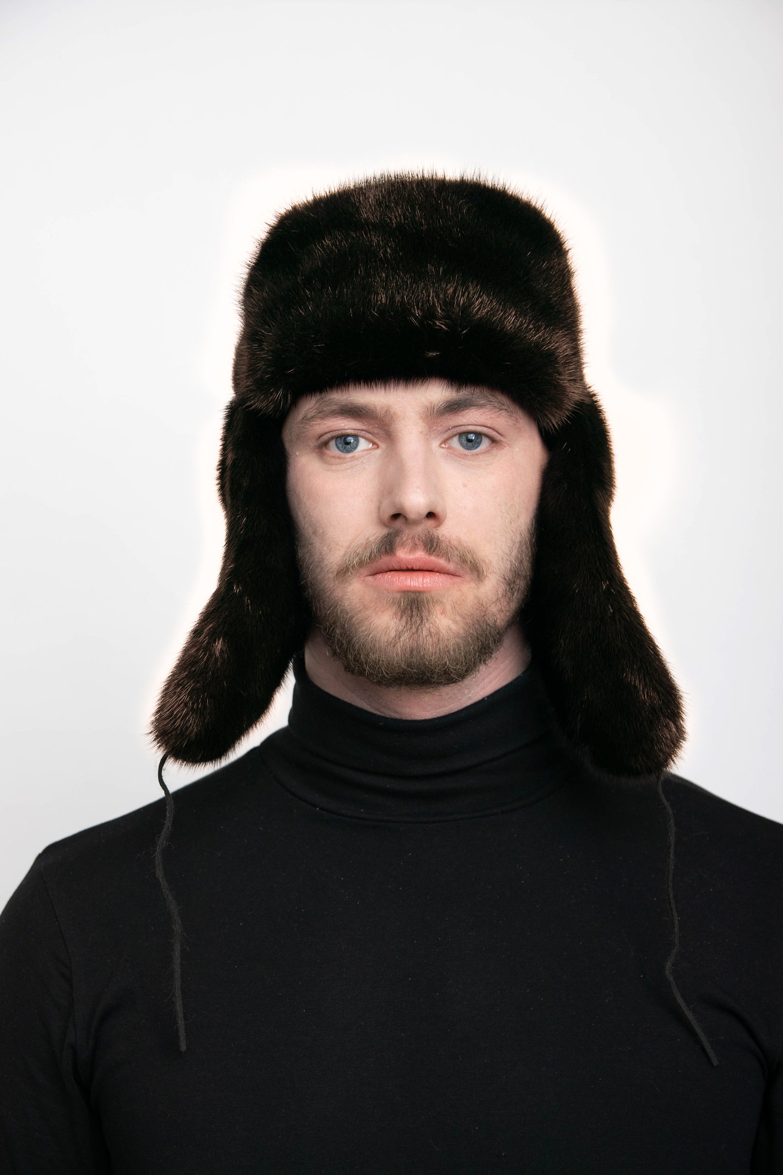 Men's Brown Mink Full Fur Ushanka Hat Real Mink Full Fur - Etsy