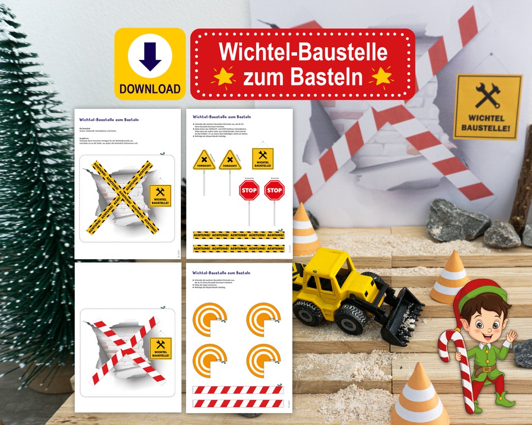 Printable and Craftable Elf Construction Site - Perfect for Starting ...