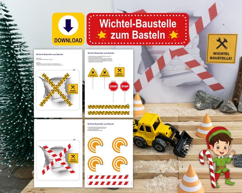 Printable and Craftable Elf Construction Site - Perfect for Starting ...