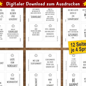 48 Advent Calendar Sayings to Print Out – Perfect for Your Little Gift ...