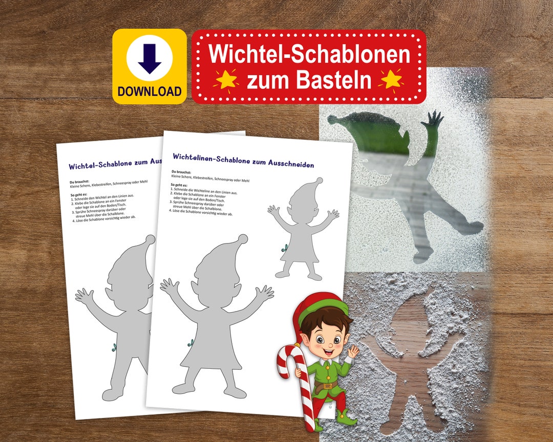 Gnome Stencil to Print - Perfect for Gnome Pranks, Windows, Gnome Doors ...