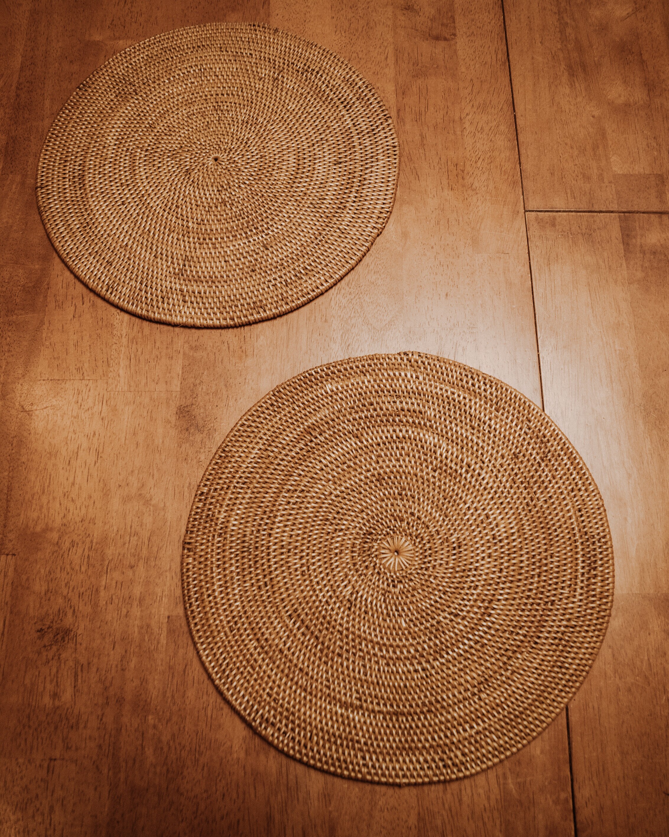 Rattan Placemats, Wicker Placemats, Rattan Tableware, Handwoven ...