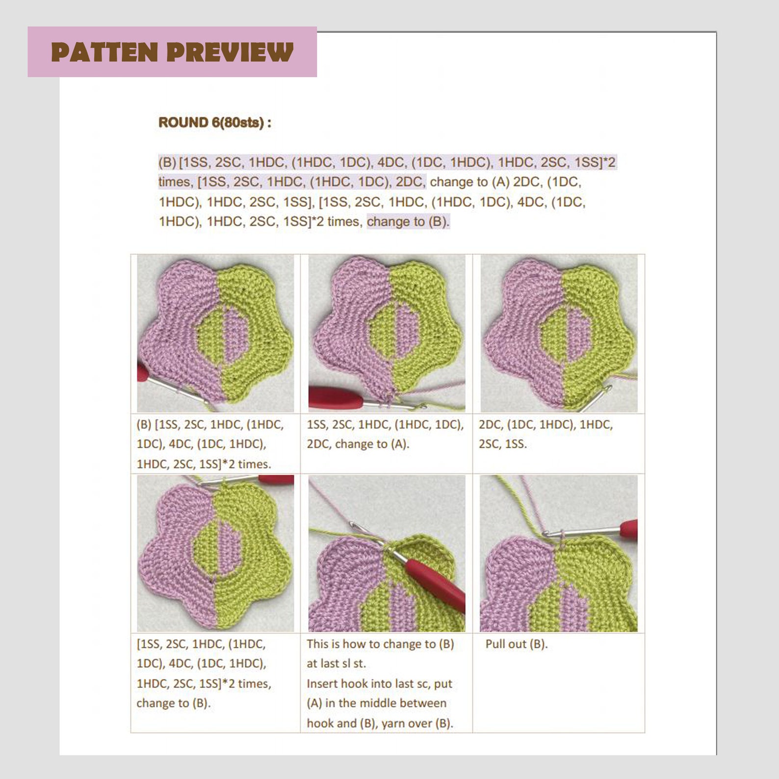 Color Clash Flower Crochet Rug Pattern #CCFR-01 | Crochet Rug, Crochet ...