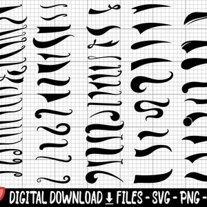Swooshes Svg Bunde, Text Tails Clipart, Text Tails Monogram Svg, Word ...