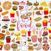 Fast Food Clipart Bundle, Kawaii Junk Food SVG (digital Download) - Etsy