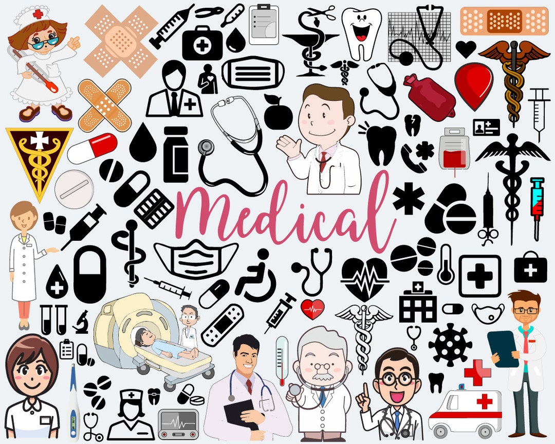Medical Svg Bunde, Medical Clipart, Medical Graphics, Medicinal Tools ...